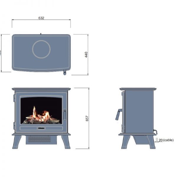 Dimplex Sunningdale elektrische kachel - Rijkers Haarden